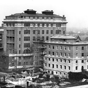 Hospital addition construction, 1950 - Rockefeller University